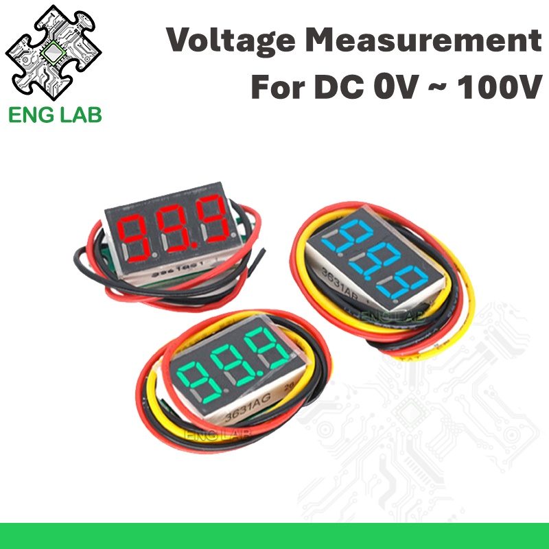 ENGLAB★0.36 Inch Battery DC Voltage Measurement Module Digital Tube ...