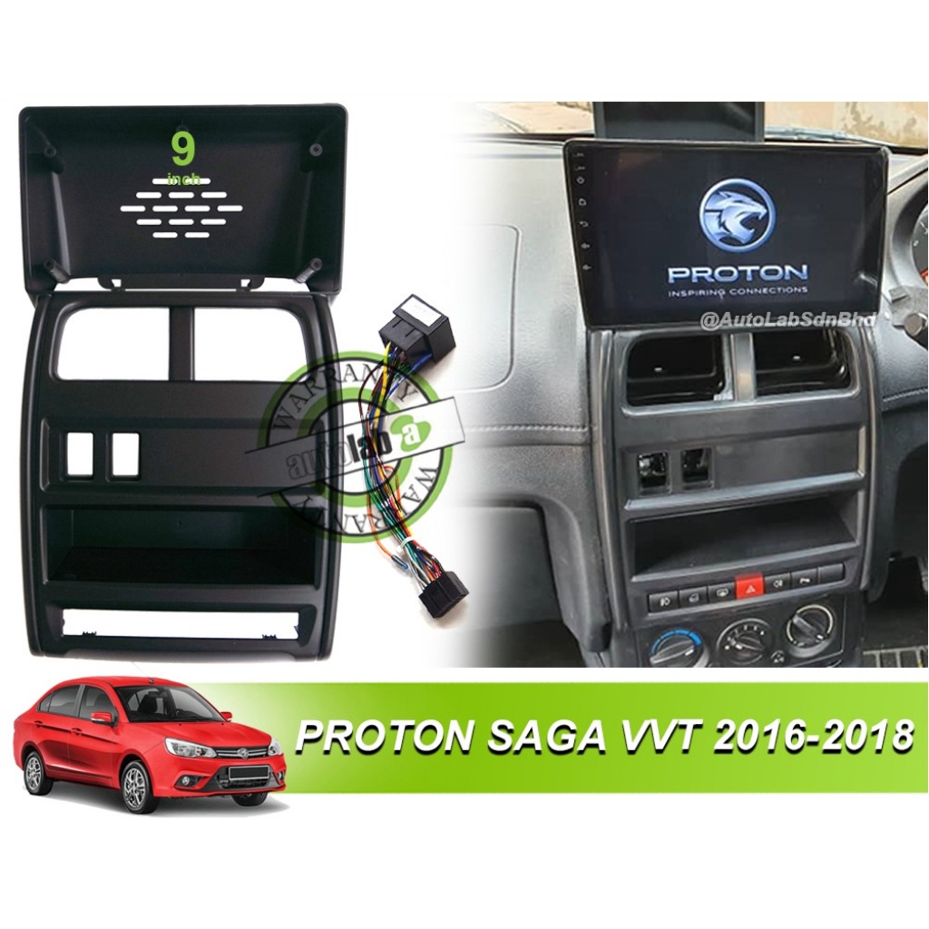 Android Player Casing 9" Proton Saga VVT 2016-2018 ( with Socket Proton ...