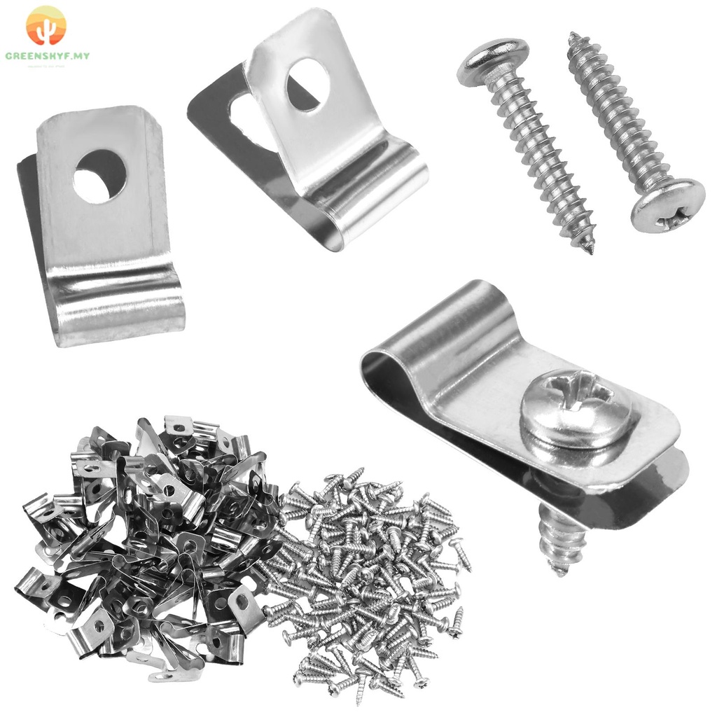 200Pcs Wire Fence Clips Stainless Steel Fencing Mounting Clips Compact ...