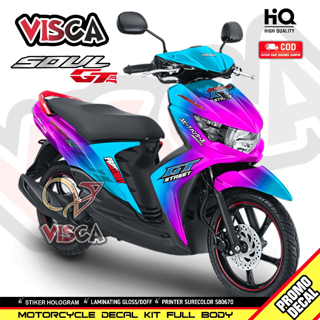 Soul GT 115 Full Body Decal Soul GT 115 Full Body Sticker Striping Soul ...