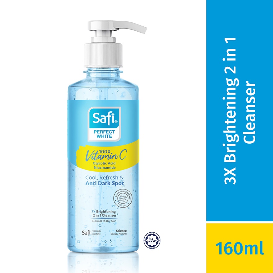SAFI Perfect White 3X Brightening 2 in 1 Cleanser 160ml | Shopee Malaysia