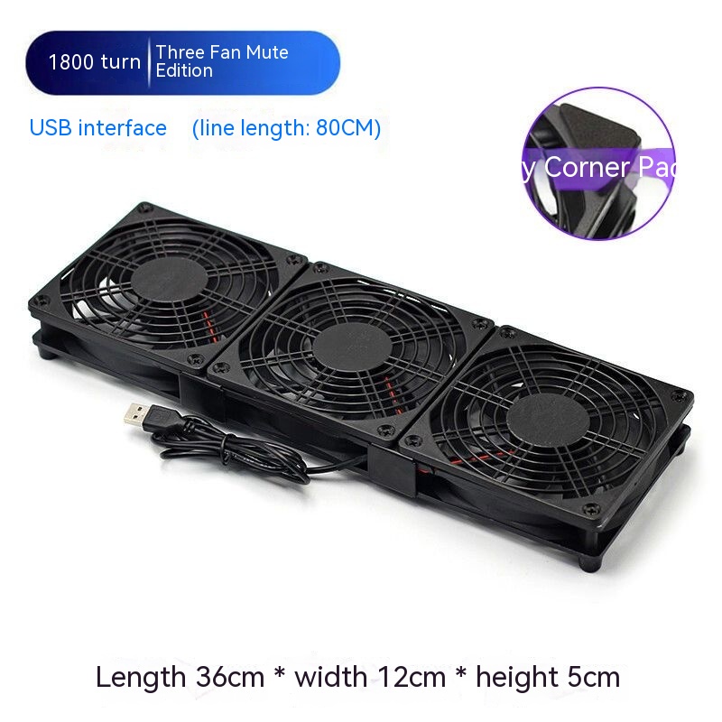 Router Cooling Fan Rack 5V USB Fan TV Box Laptop Optical Modem Cooling ...