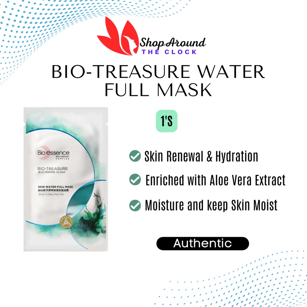 Bio Essence BioTreasure Jeju Marine Algae Facial Masks (1's) | Shopee Malaysia