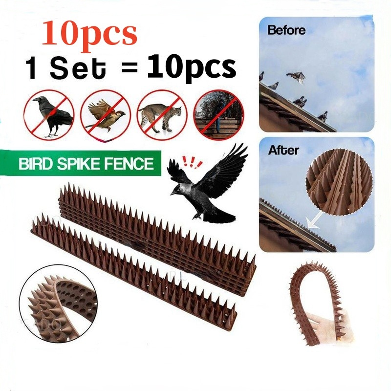 10 Pack Plastic Bird Spike Defenders Cat Squirrel Thief Animal ...