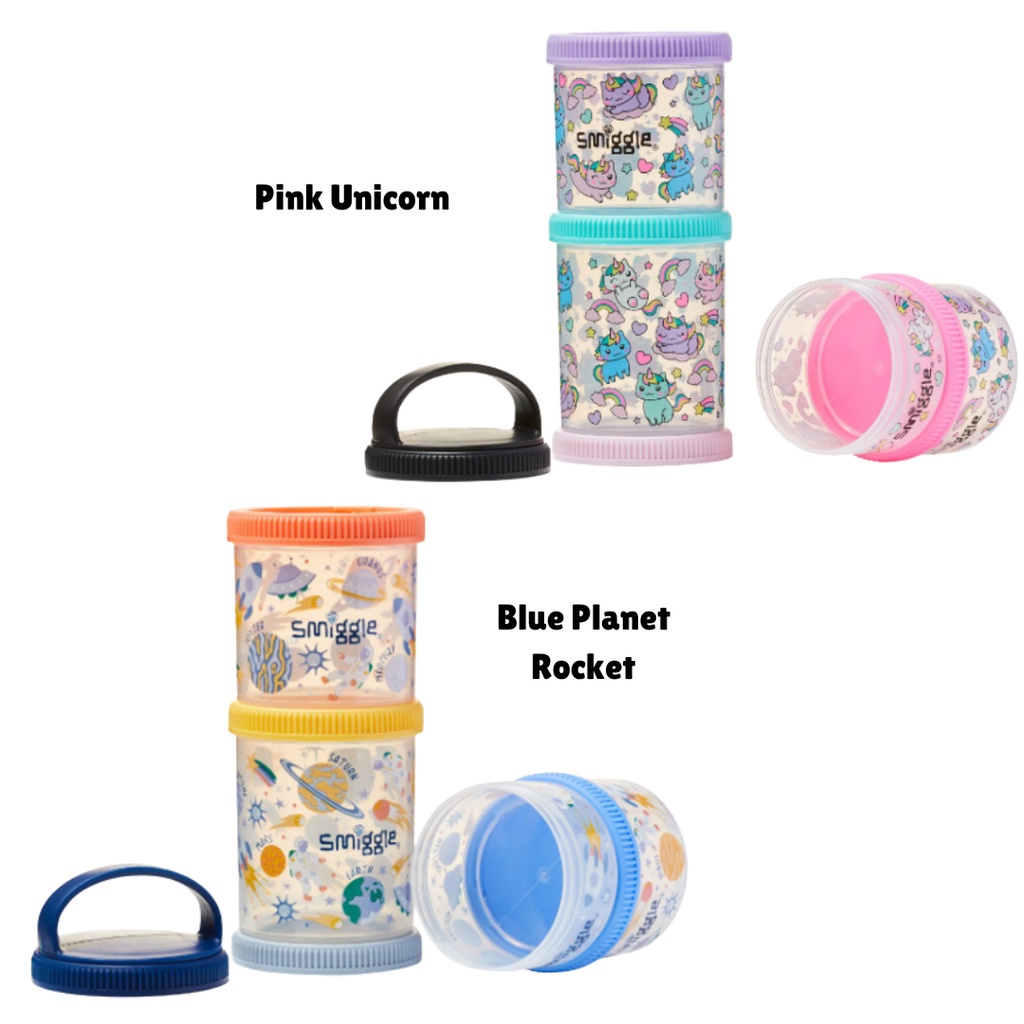 🆕 💯 Original Smiggle Let's Play Black Rocket & Movin Pink Kitty Snack N ...