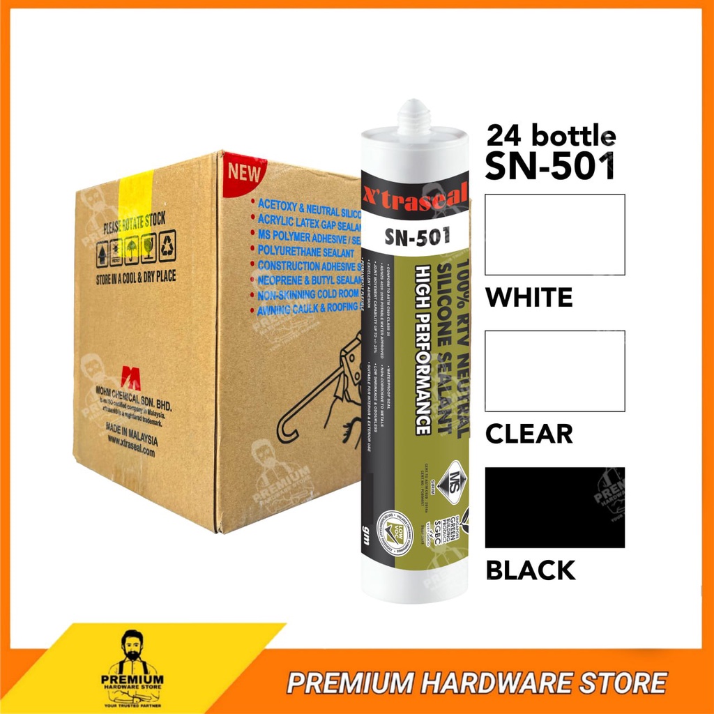 XTRASEAL SN-501 High Performance 100% RTV Neutral Silicone Sealant 300g ...