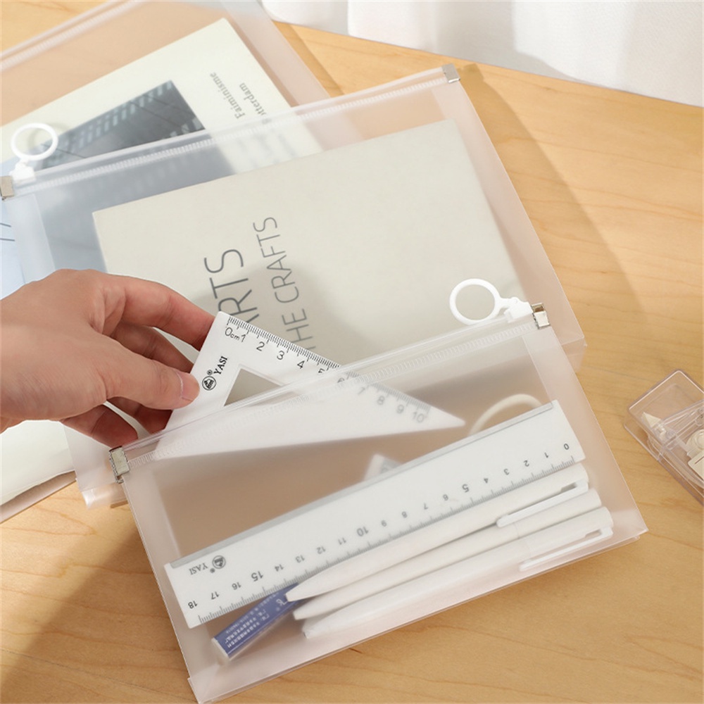 Waterproof File Bags A4/A5/B6 Transparent Document Bag Clear Organizer ...