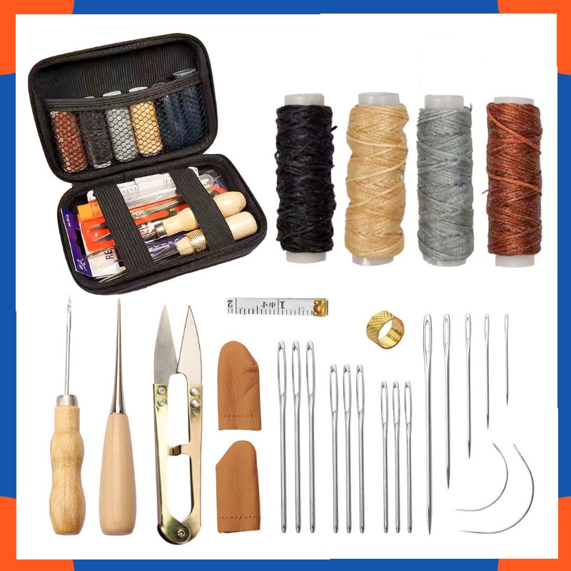 27/33/97 Pcs Portable Mini Sewing Kit Leather Sewing Set Tool Hand ...