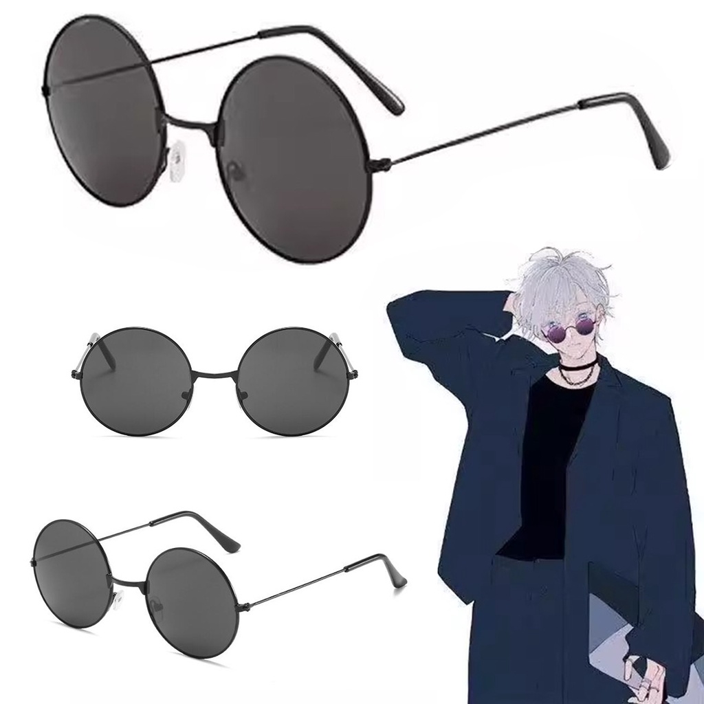 Anime Characters Gojo Satoru Cosplay Props Black Glasses Steampunk ...