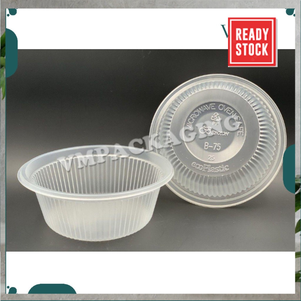 6" Big Bowl [ 100pcs± ] BENXON B75 - Disposable PP Plastic Bowl - B 75 ...