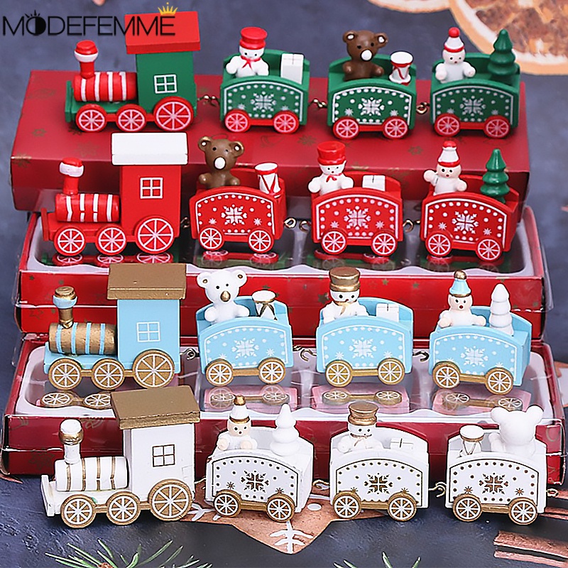 [ Featured ] Cute Mini Carriage Trains Toys / Christmas Wood Train ...