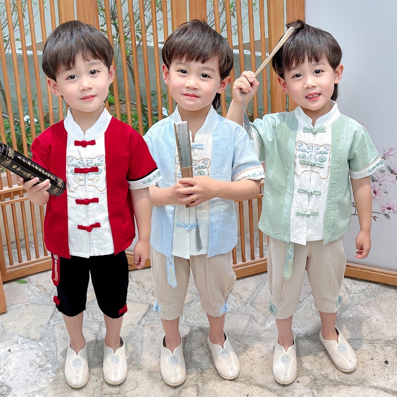 [1-10 years] daidai (ready stock) children Hanfu cheongsam Tang suit ...