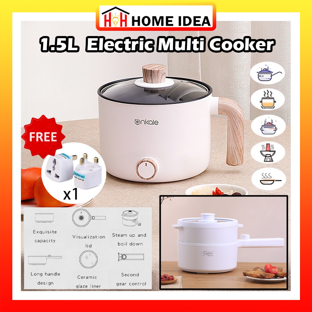 Ankale Electric Multi Cooker Multicooker Steamer Non Stick Ceramic ...
