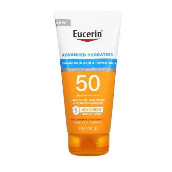 Eucerin, Advanced Hydration, Lightweight Sunscreen Lotion, SPF 50 ...