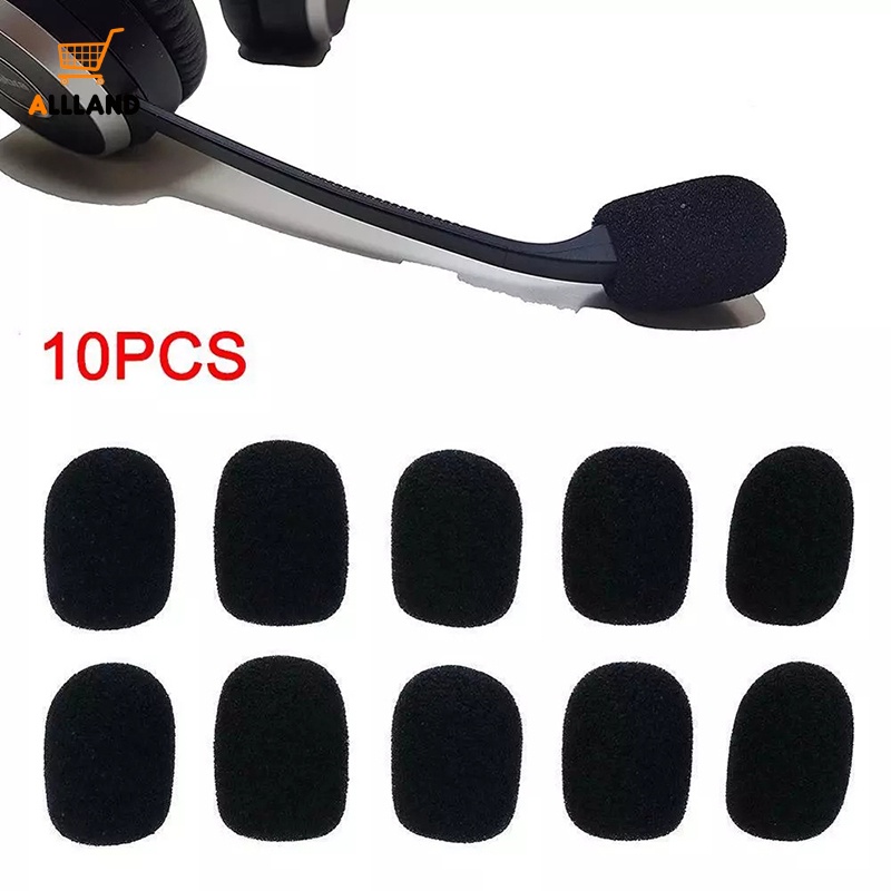 10 Pcs/ Set Mini High Density Sponge Microphone Protect Cover Portable ...