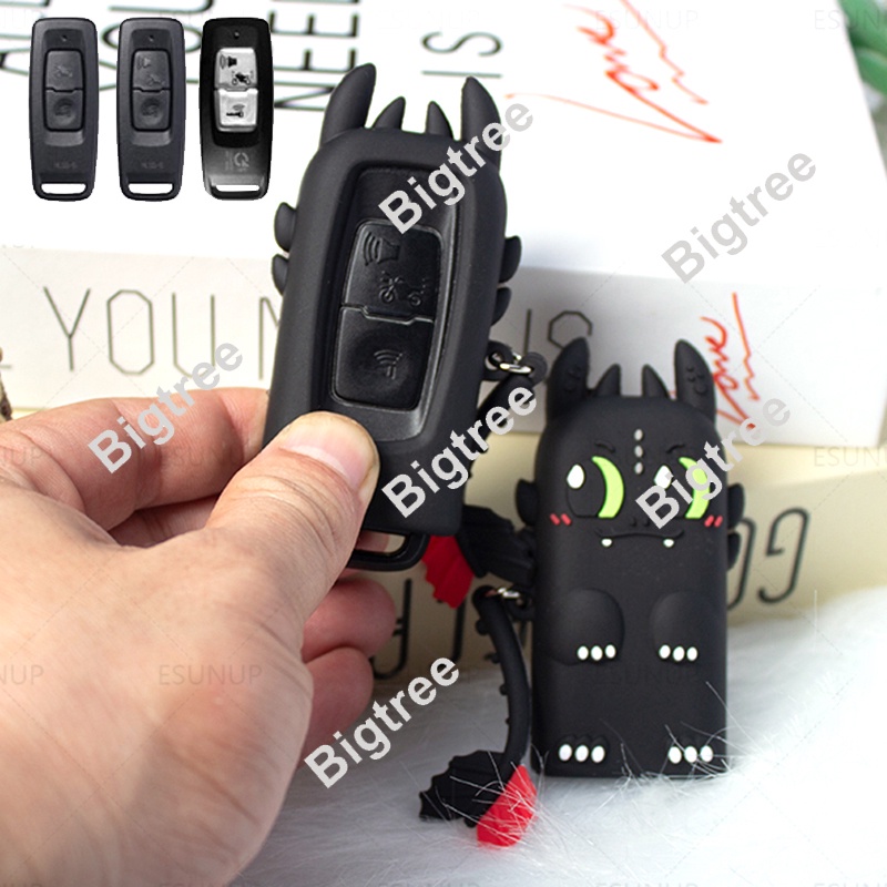 Motor Cartoon Black Smart Remote Key Cover Case For Honda Scoopy 2023 ...
