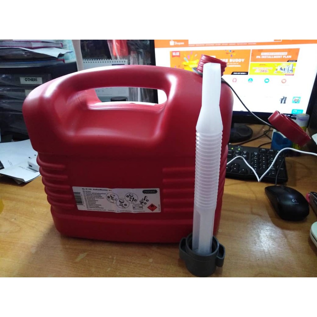 PRESSOL POLYETHYLENE FUEL CONTAINER 10LT (PETROL TANK) | Shopee Malaysia