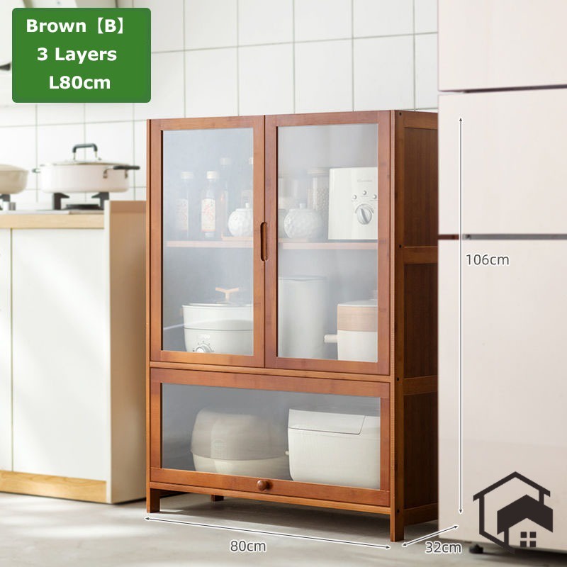 Multi-Layer Cupboard Kitchen Storage Cabinet Dust-Proof Multi ...