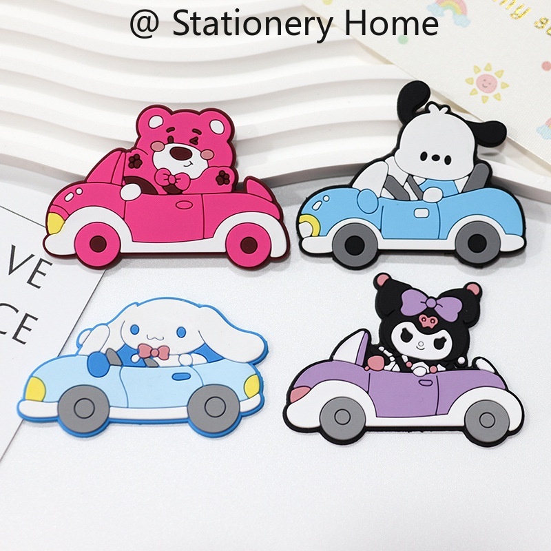Driving Sanrio Cartoon Kuromi Refrigerator Creative Decoration Magnet ...