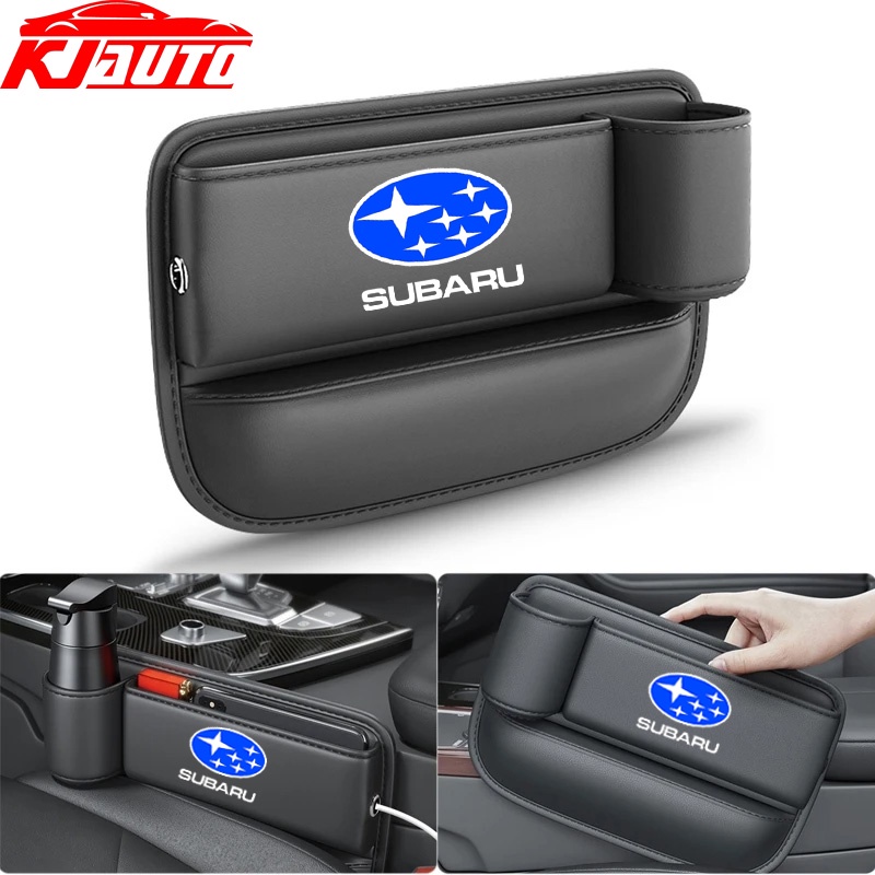Subaru Car Seat Gap Bag Case Storage Bag PU Leather Auto Console Side ...