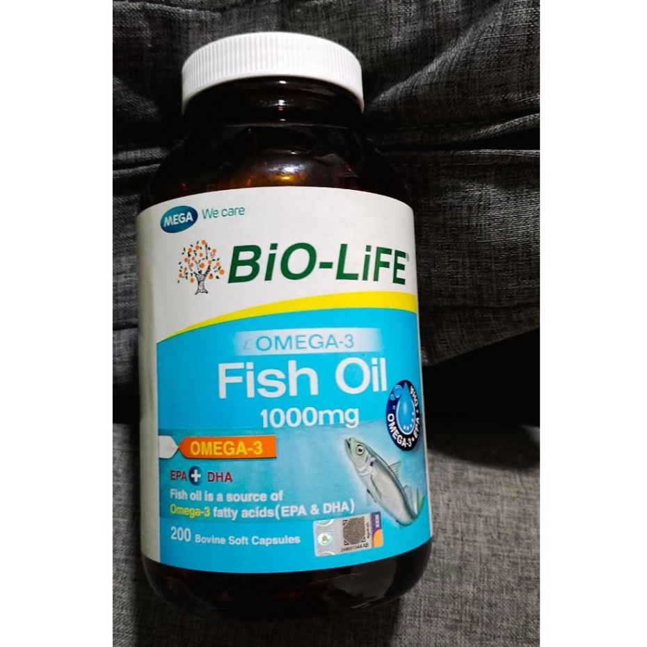 Bio Life Omega-3 Fish Oil 1000mg ( 200 Softgel Capsules ) | Shopee Malaysia