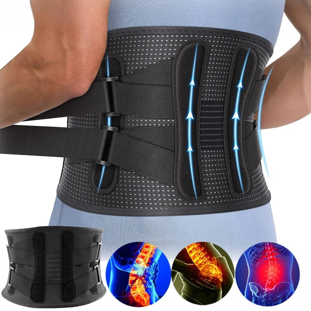 Back Brace for Men Women - Breathable Waist Lumbar Lower Back Support ...
