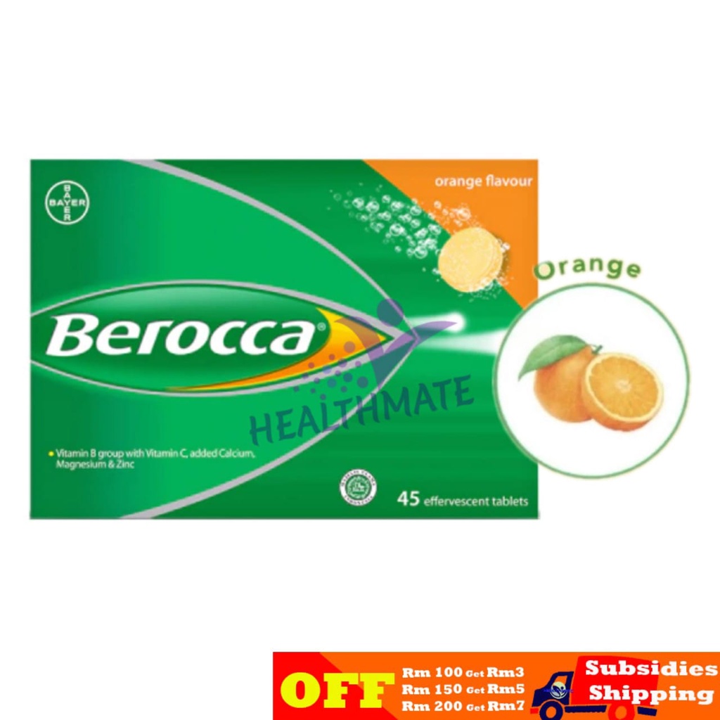 Berocca Effervescent Orange (45'S Tablets) | Shopee Malaysia