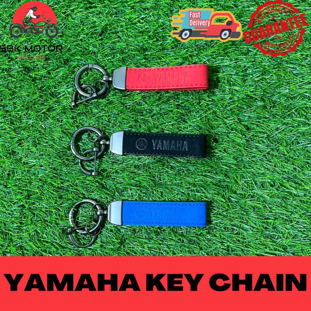 🔥【SBK MOTOR】YAMAHA Motor Car Key Chain | Premium Leather Keychain ...