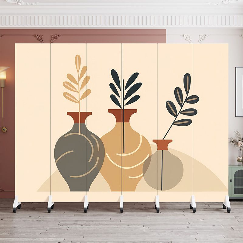 Screen Partition Divider Room Movable Folding Living Room Simple ...