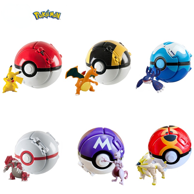 Pokeball Auto Launch Ball With Surprise Doll Pokeball Pokemon Pikachu ...