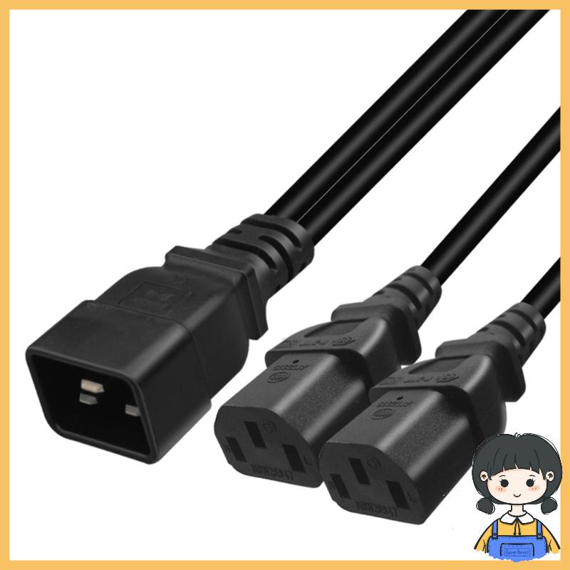 Bang IEC 320 C20 to 2x C13 Splitter Power Cord Heavy Duty C20 Male to ...