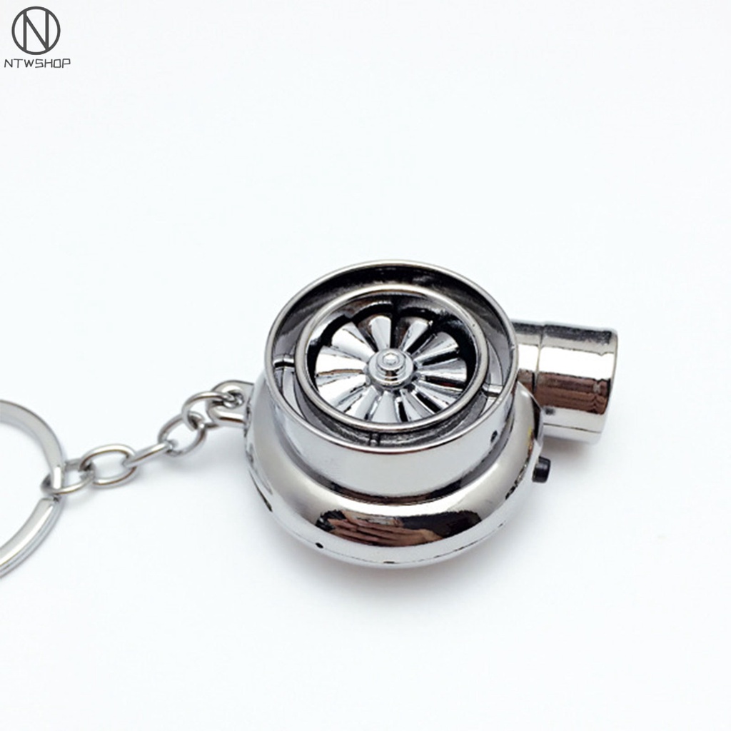 NTW Car Metal Keyring Sound Turbo Key Sleeve Bearing Spinning Model ...