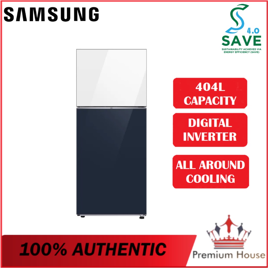 Samsung 404L Bespoke Top Mount Freezer Inverter Smart Refrigerator ...