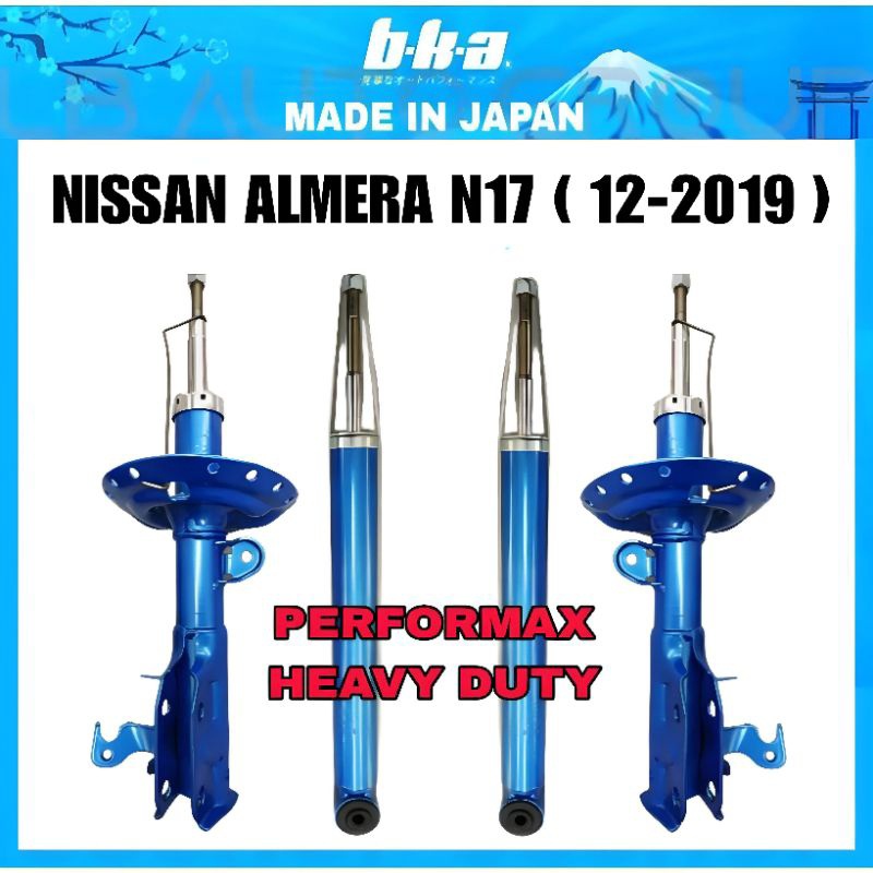HEAVY DUTY BKA JAPAN NISSAN ALMERA N17 ( 12-2019 ) ABSORBER FRONT / REAR HEAVY DUTY ORIGINAL BKA ...