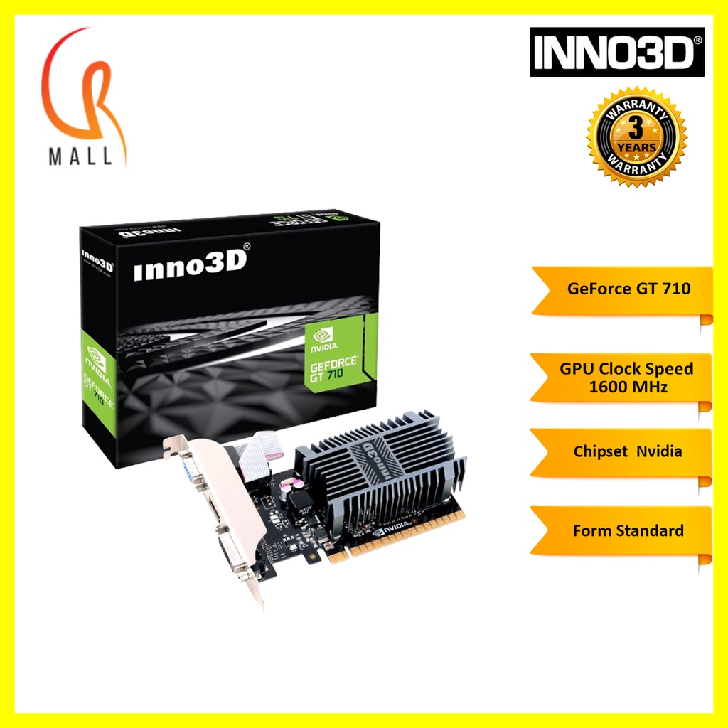Inno3d Geforce GT 710 2GB SDDR3 LP Graphics Card | Shopee Malaysia