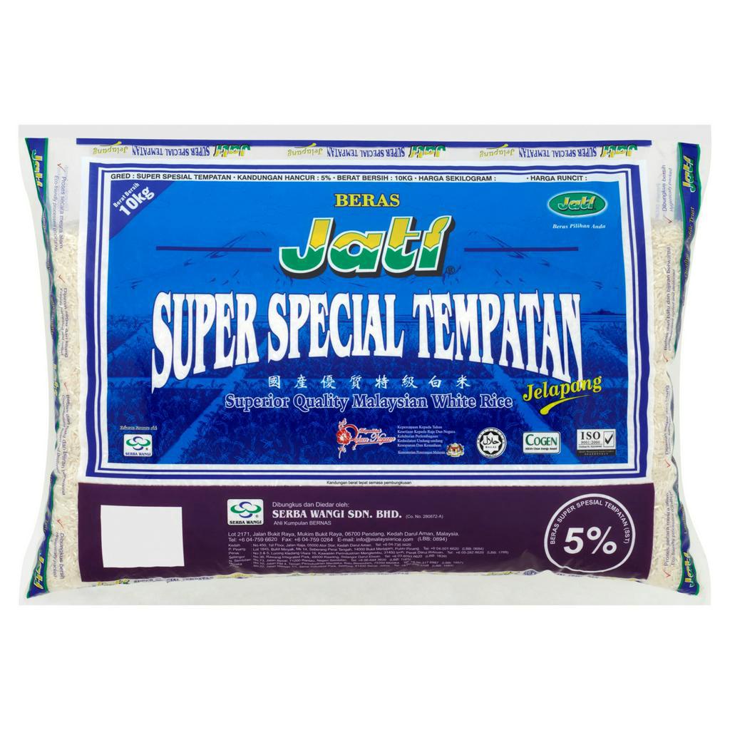 Jati Jelapang Super Special Tempatan White Rice (10kg) | Shopee Malaysia