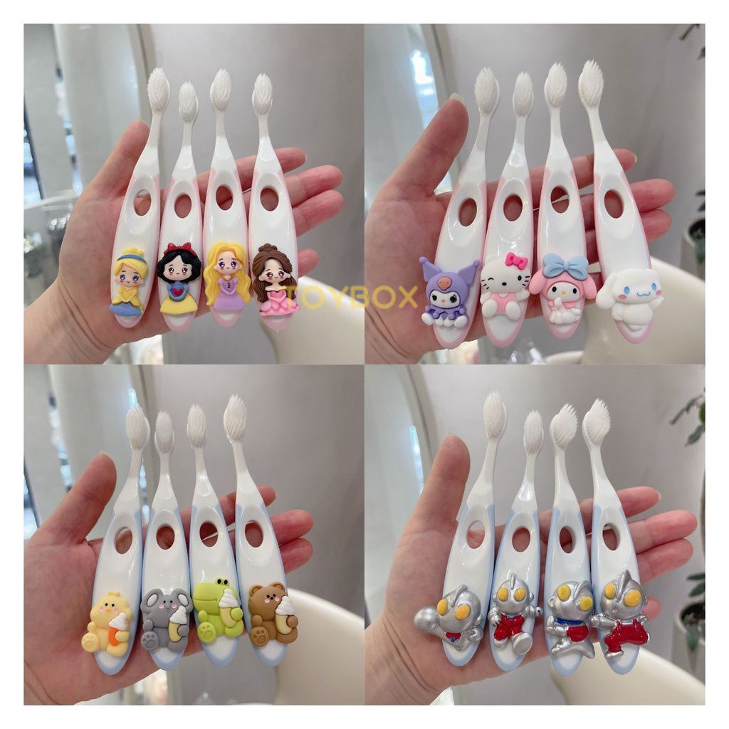 Children Toothbrush Cartoon Sanrio kuromi Princess Ultraman fine ...