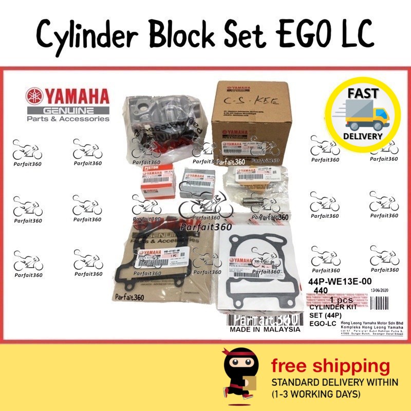 44P-WE13E EGO LC Cylinder Block Set Piston Ring 100% HLY | Shopee Malaysia