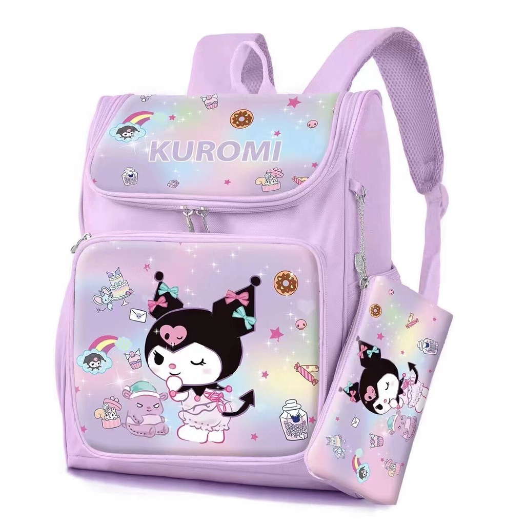 School Bag MechaBot Beg Kuromi Backpack Bag Sekolah Kuromi Budak Perempuan Beg Kuromi Bag Sanrio ...