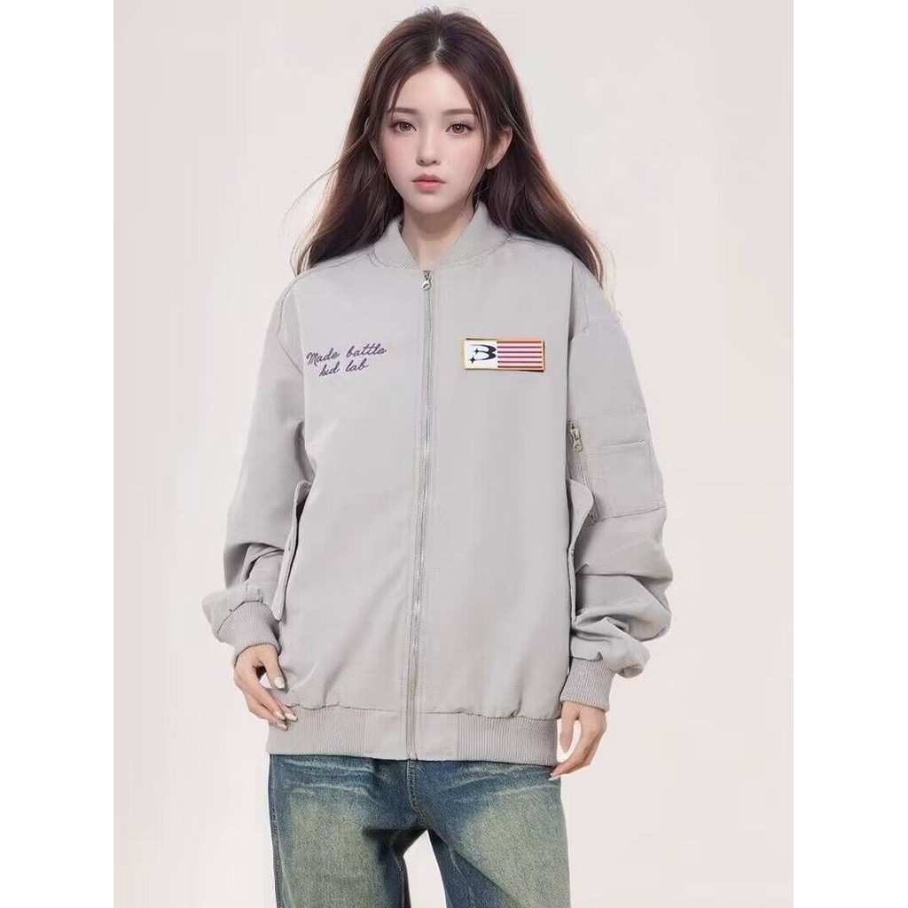 American High Street Baseball Uniform Women 2023 Autumn Winter Coach ...