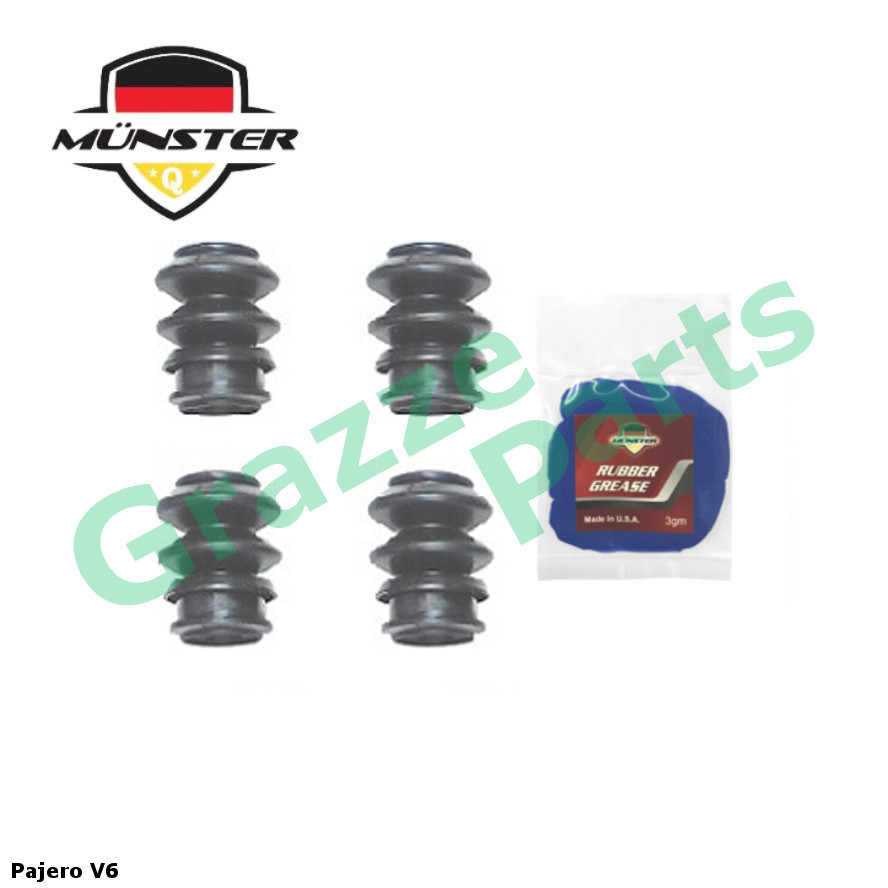 (4pc) Münster Disc Brake Caliper Pin Boot Front for MB857840 - 44mm ...