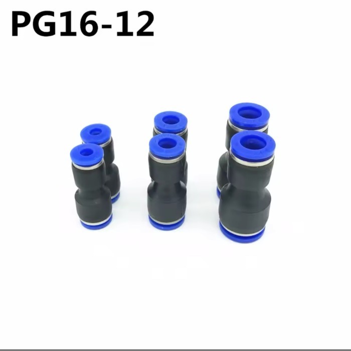 Pg 16-12 Pneumatic Reducer Fittings 16mm to 12mm | Shopee Malaysia