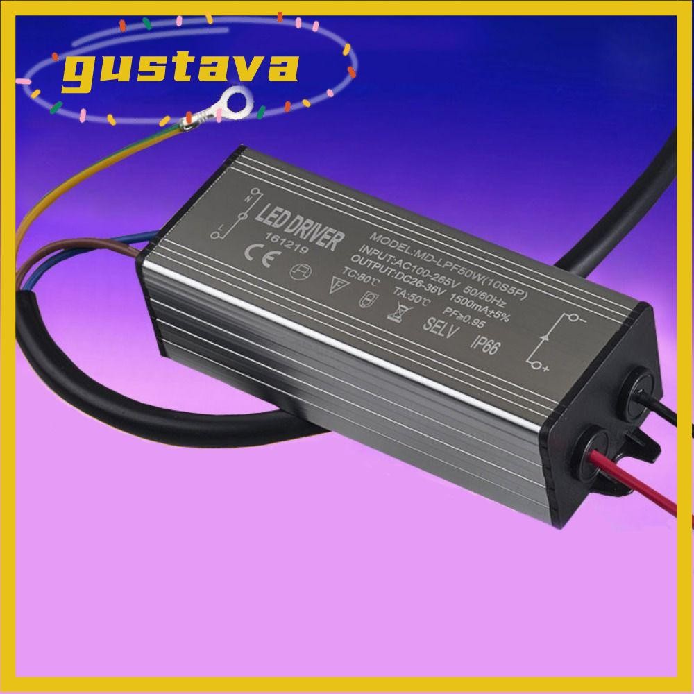 GUSTAVA LED Lamp Transformer, 50W Waterproof LED Driver Power Supply ...