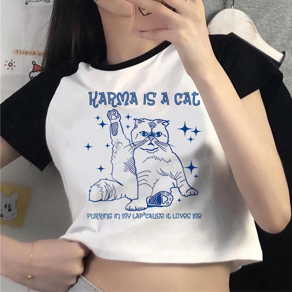 Manga Character Anime yk2 90s gothic crop top Woman gothic vintage cute ...