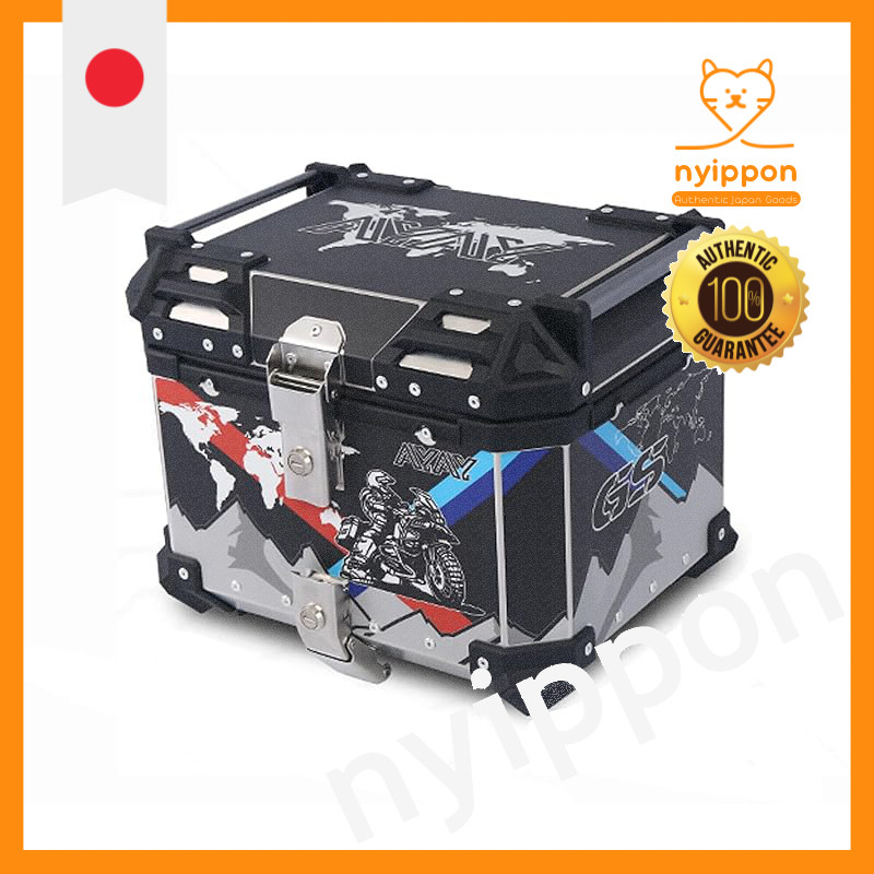 UJKOF Aluminum Alloy Universal Motorcycle Tail Box with Security Lock ...