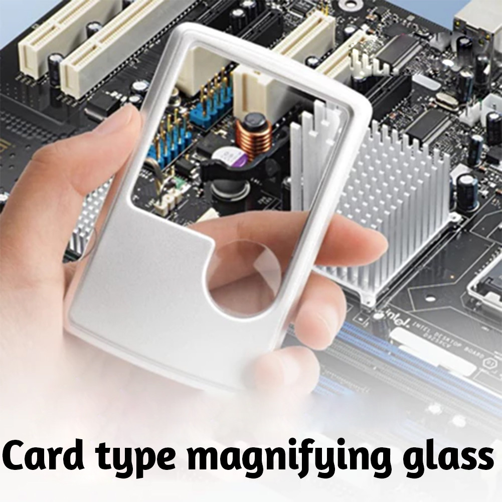 Business Card Magnifier Portable Optical / Ultra Thin Rectangle / Lens ...