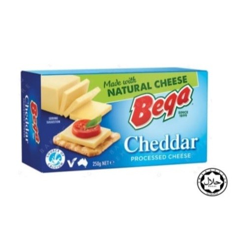BEGA CHEDDAR CHEESE PROCESSED BLOCK/KEJU CHEDDAR 250G | Shopee Malaysia