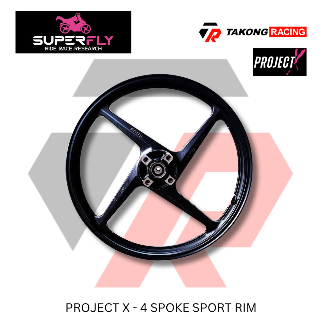 SUPERFLY Project X 4 Spoke Sport Rim - LC135 5S | Shopee Malaysia