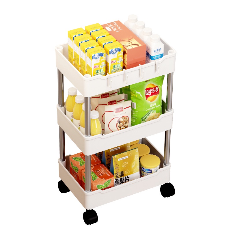 Trolley Cart Multifunction 3/4 Tier Trolley Trolly Storage Racks Office ...