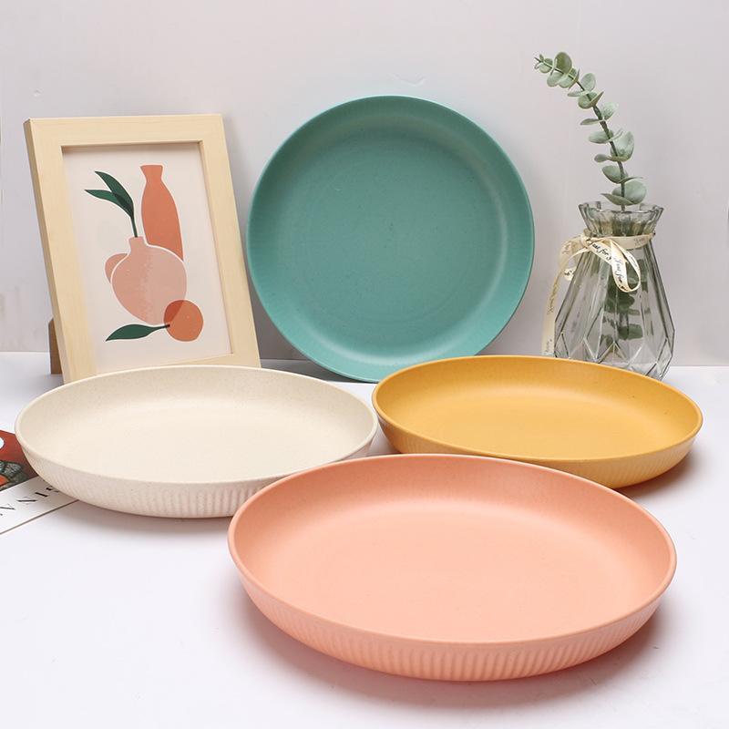 Set Pinggan Mangkuk Cawan Plastik Wheat Straw Eco Friendly | Shopee ...